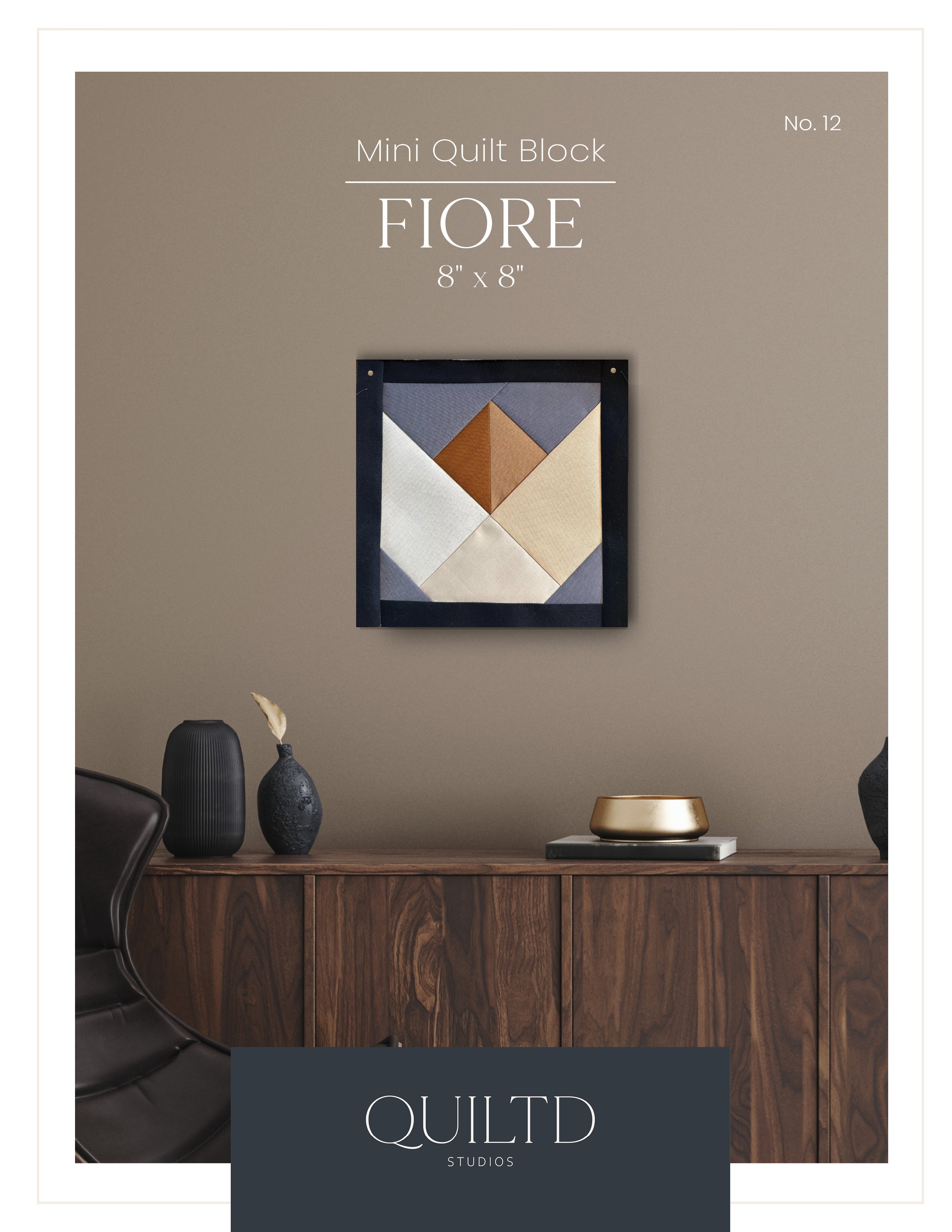 Fiore Quilt Block - 12 Minis in 12 Months (May) – Quiltd Studios