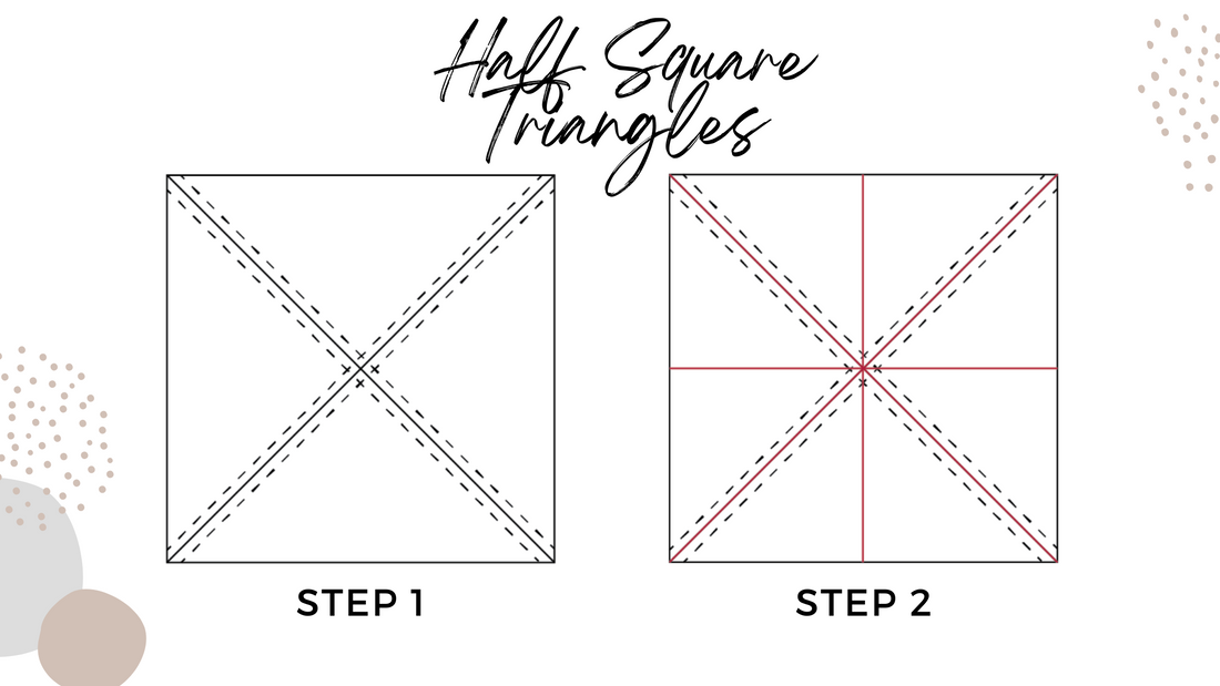 8 at-a-time Half Square Triangle Free PDF Download – Quiltd Studios