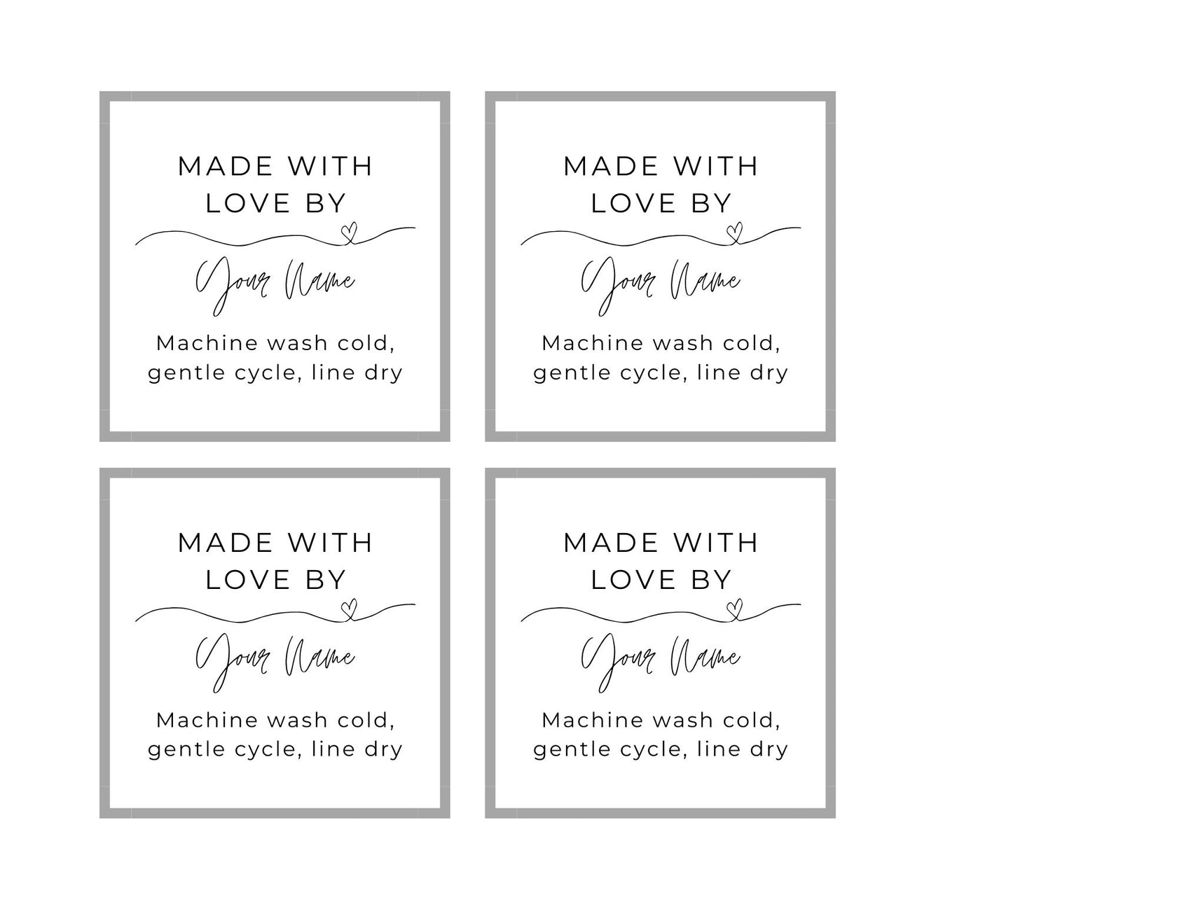 Free Customizable Modern Quilt Label Printable – Quiltd Studios