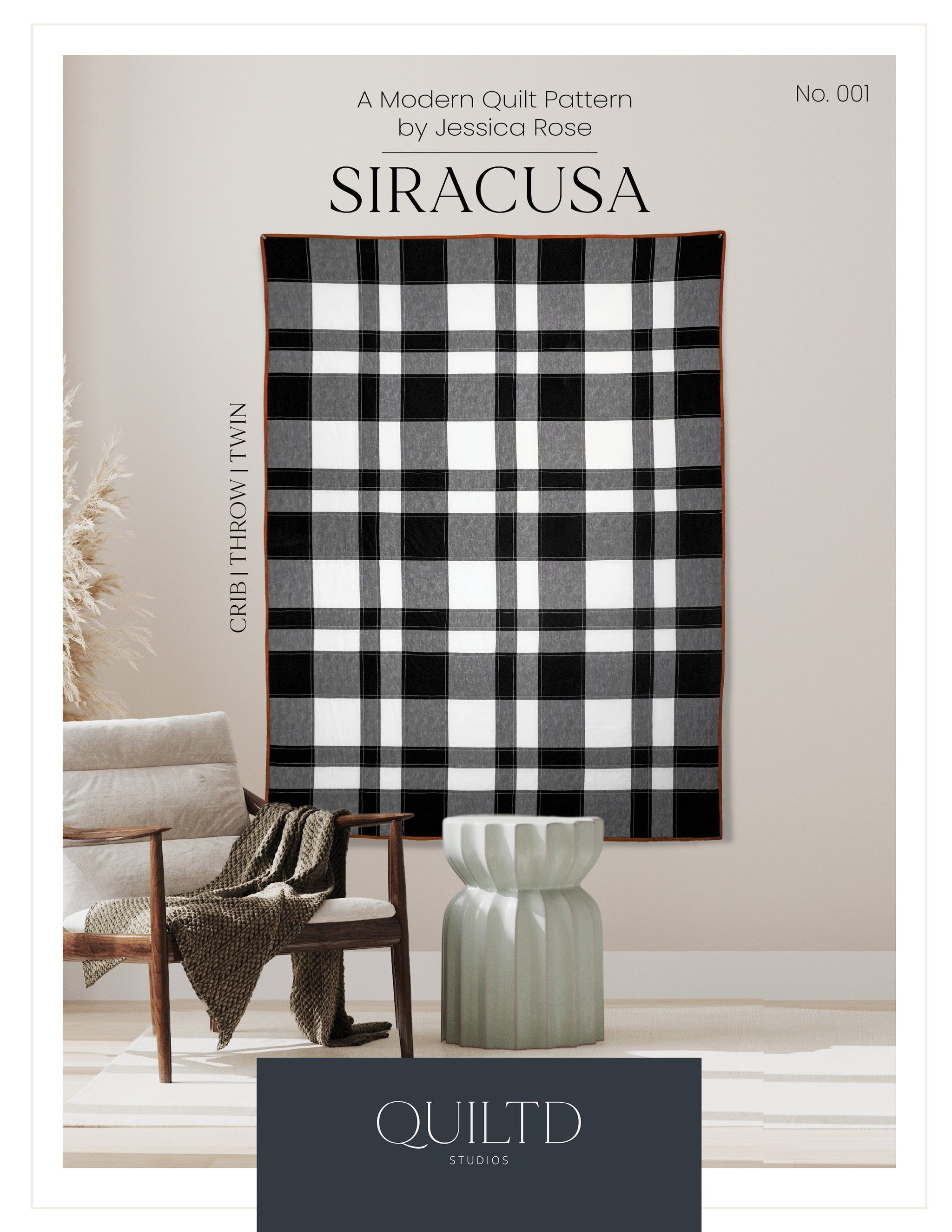 Siracusa Modern Gingham PDF Pattern Download – Quiltd Studios